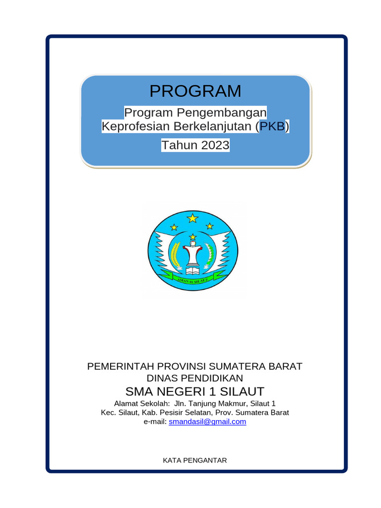 Program PKB Tahun 2023 SMAN 1 SIlaut | PDF | Karier & Perkembangan