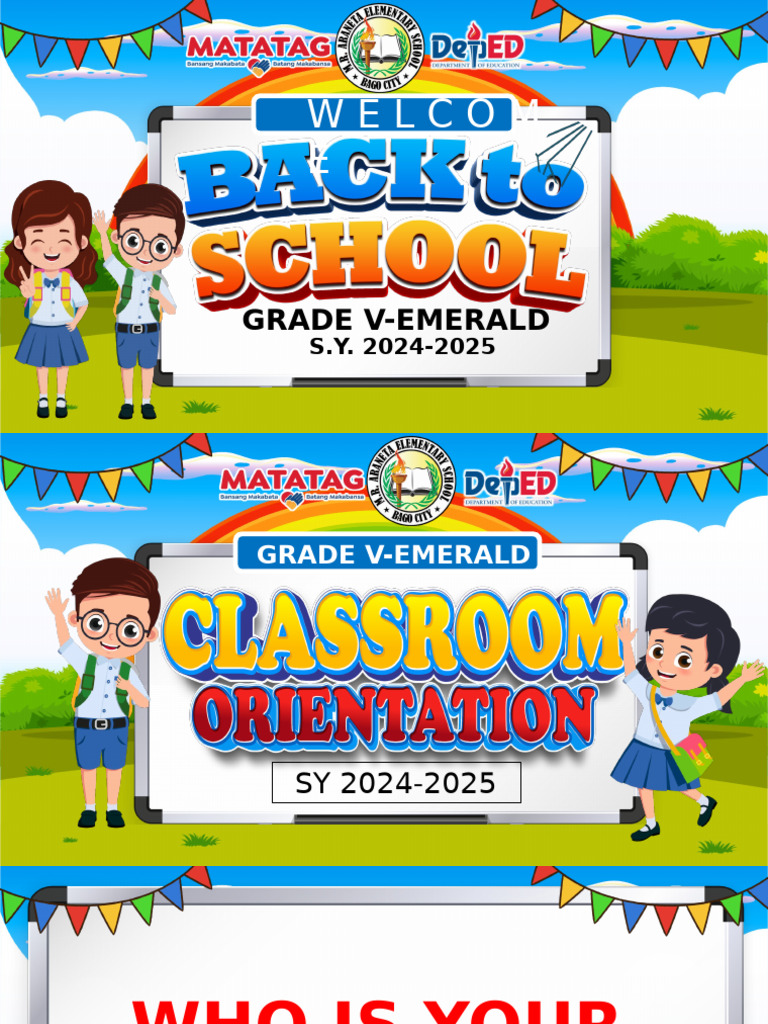Orientation-Beginning of School Year | PDF