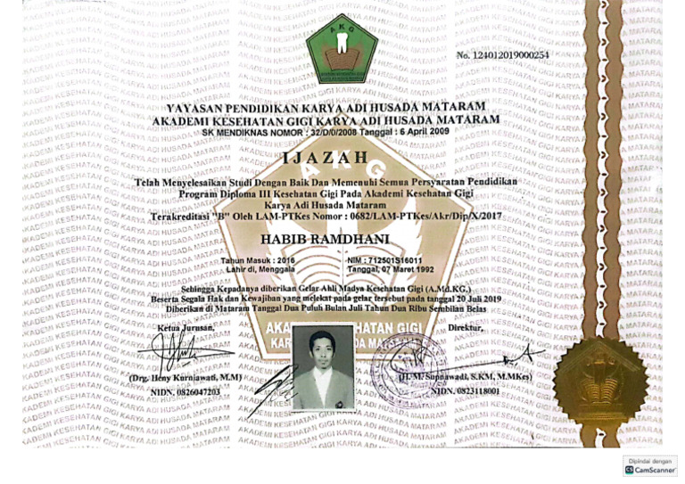 Ijazah KTP - 1 | PDF