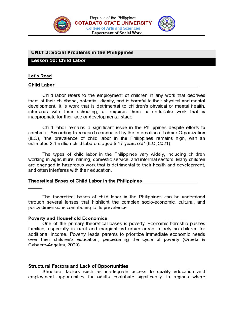 Child Labor | PDF | Child Labour | Poverty