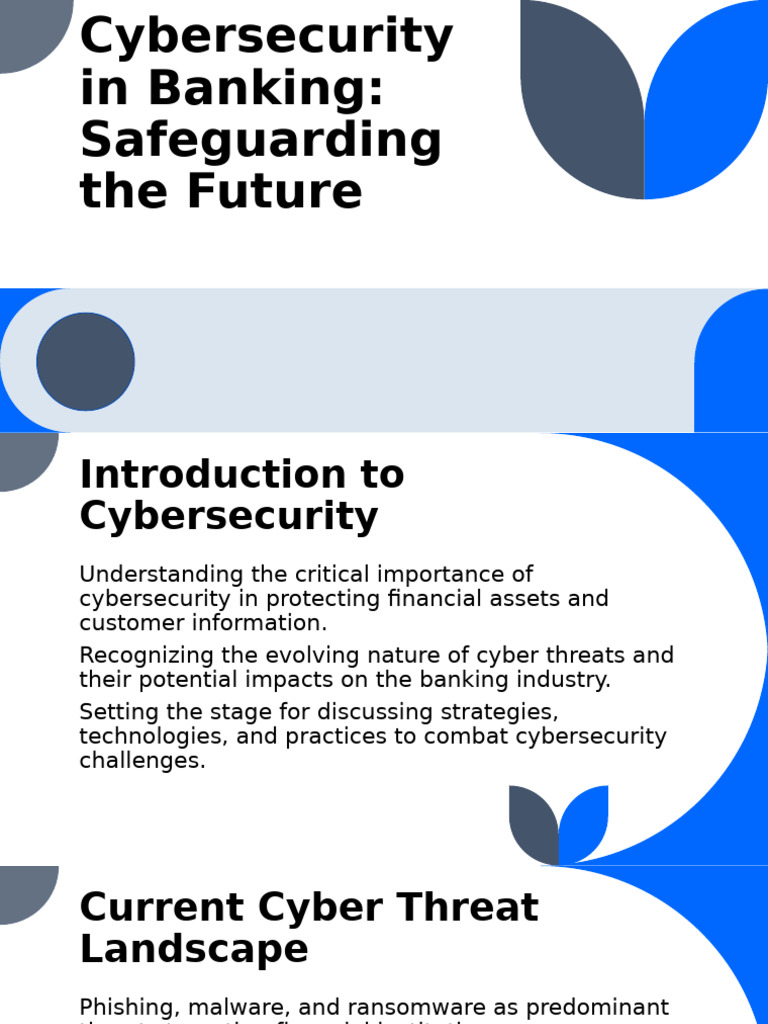Cybersecurity in Banking - Safeguarding The Future | PDF | Security ...