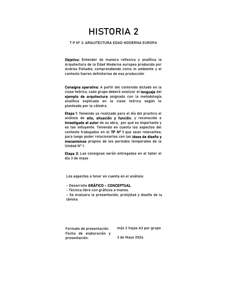 Historia 2 - Guia TP 3 | PDF