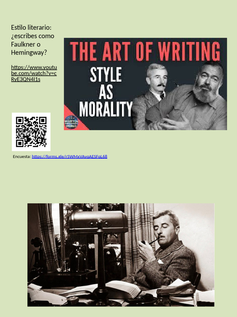 S6 - Faulkner y Hemingway | PDF | William Faulkner | Ernest Hemingway