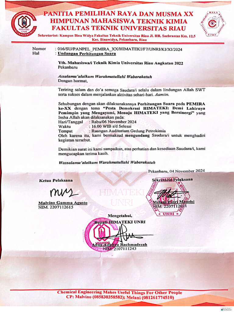 SU Perhitungan Suara | PDF