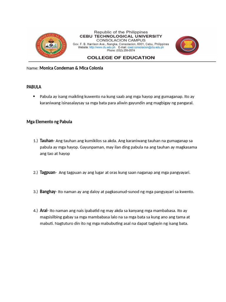 PABULA | PDF