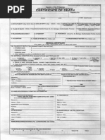 Certificate of Death: Republic of The Philippines Office of The Civil ...
