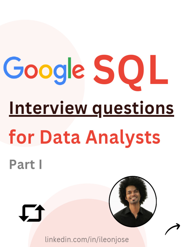 SQL Interview - Google | PDF | Databases | Database Design SQL Interview - Google | PDF | Databases | Database Design