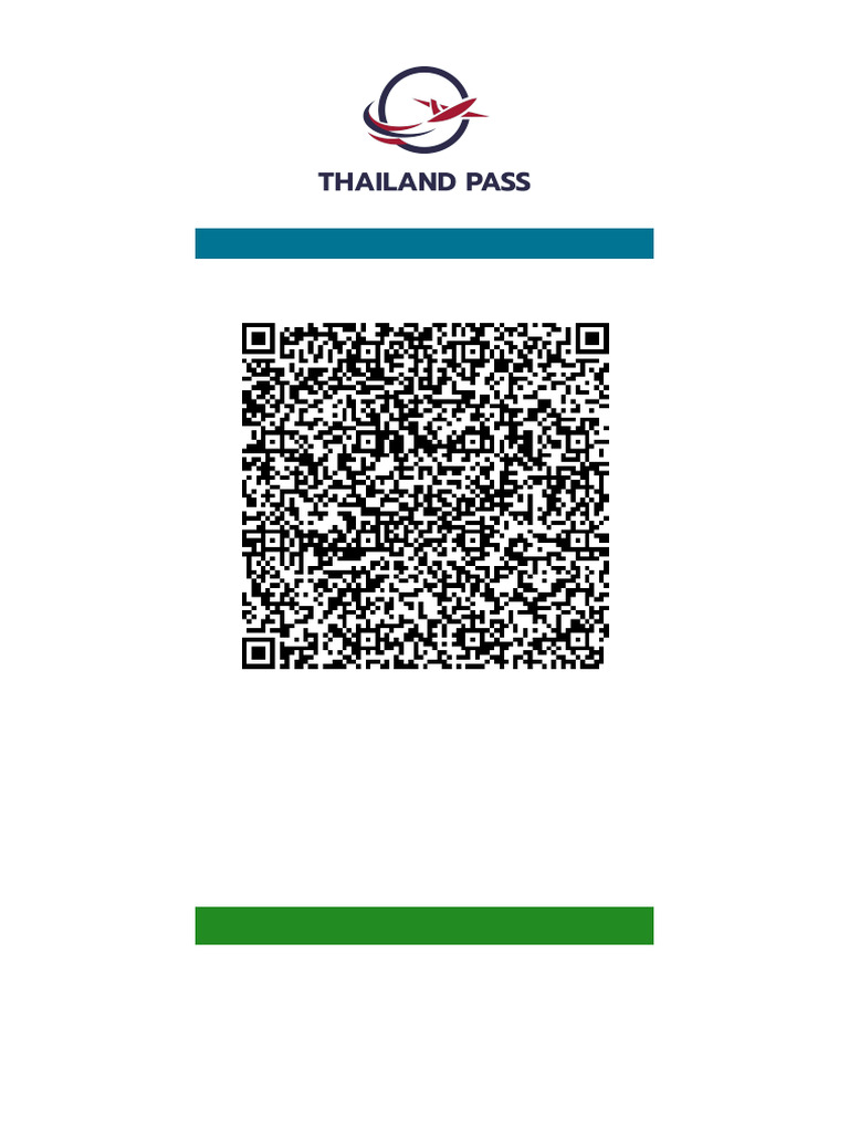 QR Thailand Pass | PDF