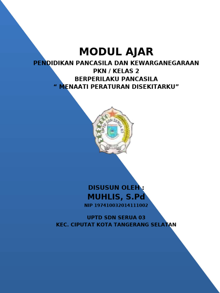 Modul Ajar PKN Kelas 2 Uptd SDN Serua 03 | PDF | Karier & Perkembangan | Kesehatan Holistik