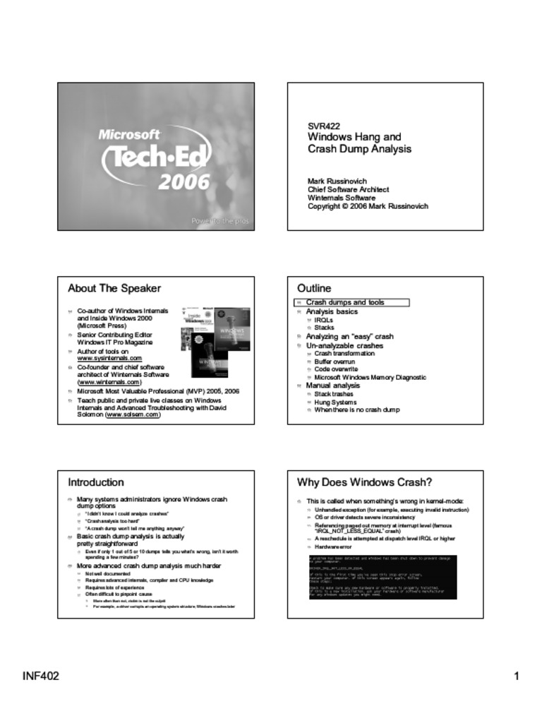 Windows Crash Dump Analysis | PDF | Windows Registry | Device Driver
