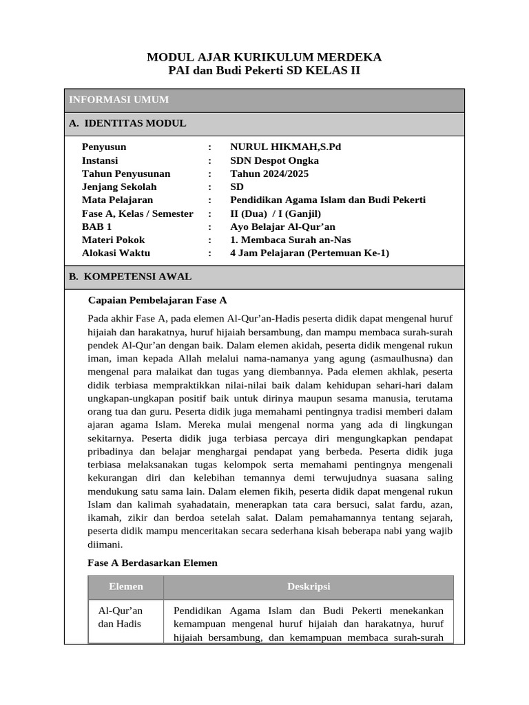 MODUL AJAR Kumer PMM s2 | PDF | Karier & Perkembangan | Kajian Bahasa Asing