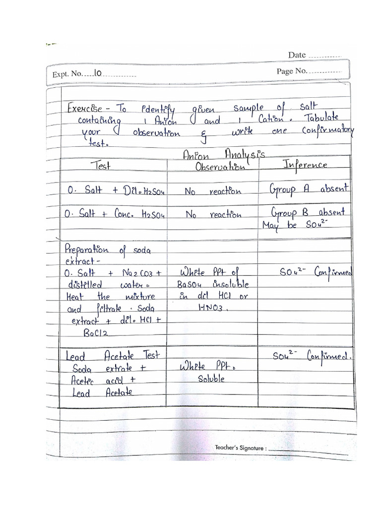 CuSO4 Test | PDF