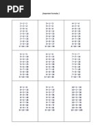 Multiplication Tables 11 to 30 | PDF