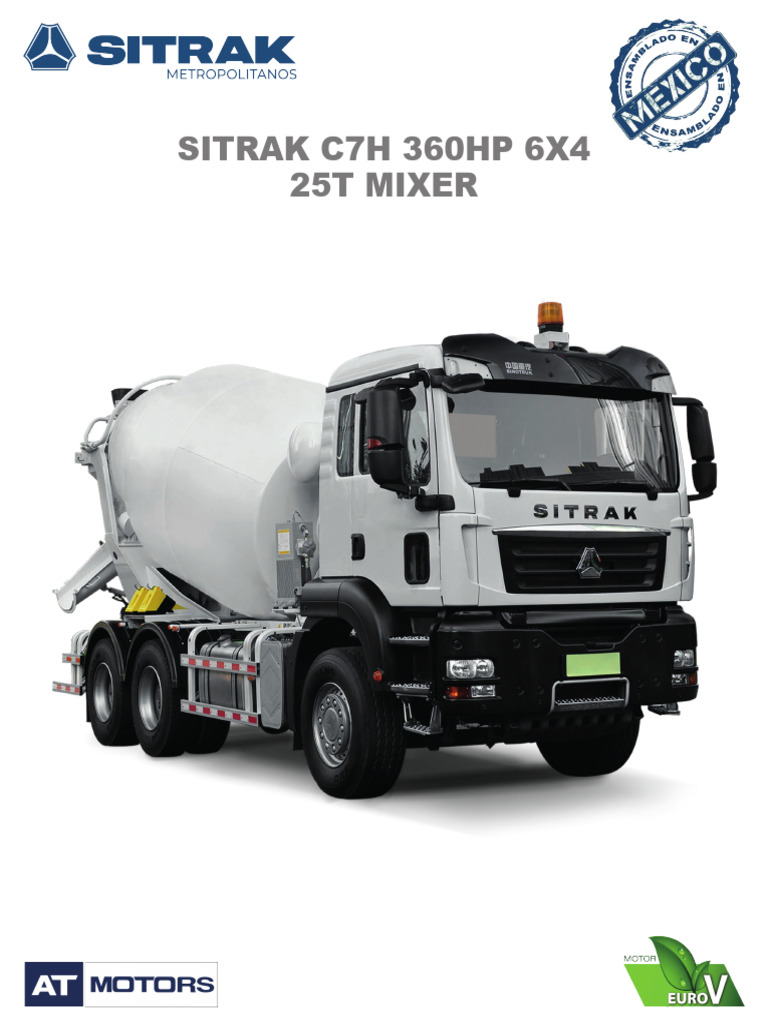 Especificaciones SITRAK C7H 360HP | PDF | Eje | Embrague
