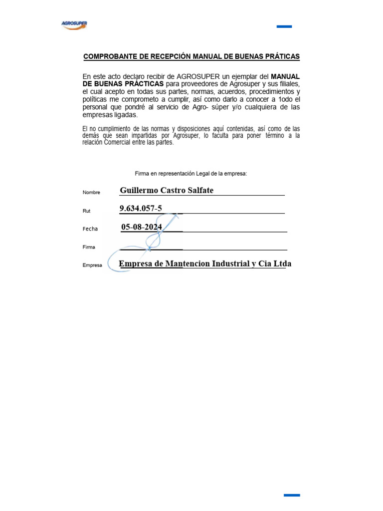 Com - Recepcion Manual Buenas Practicas | PDF | Derecho