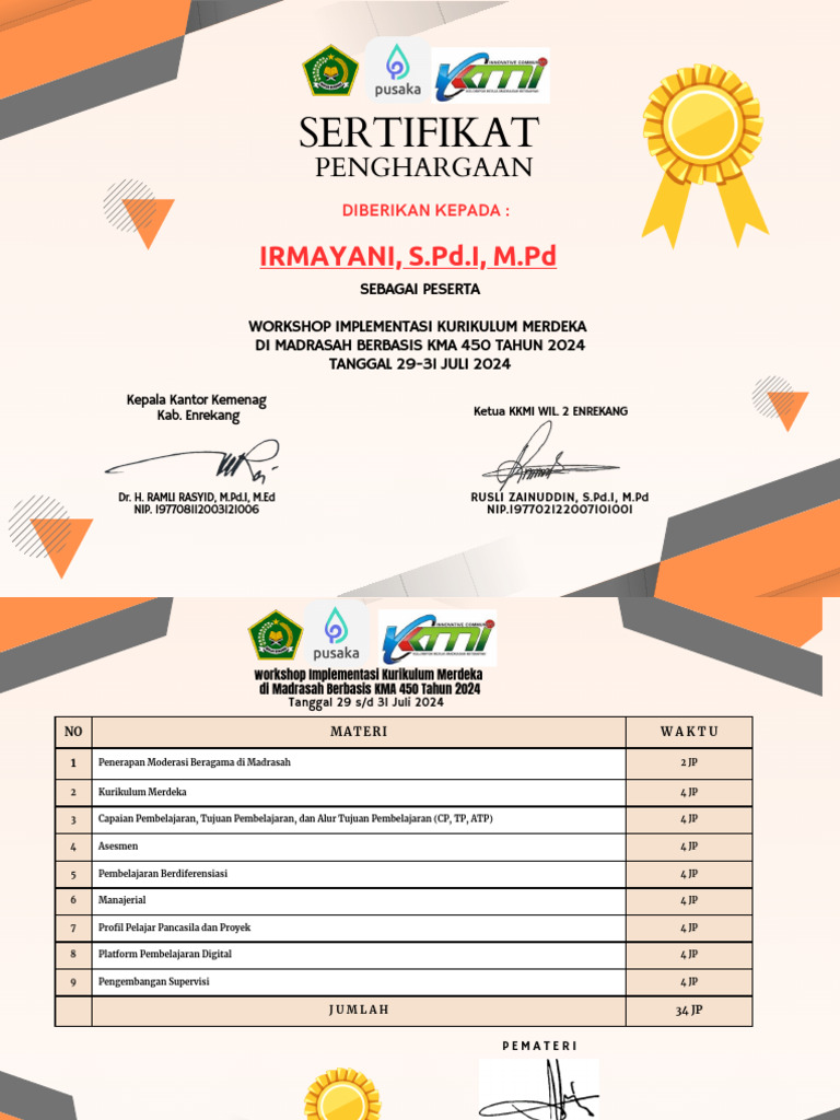 Sertifikat Irma | PDF