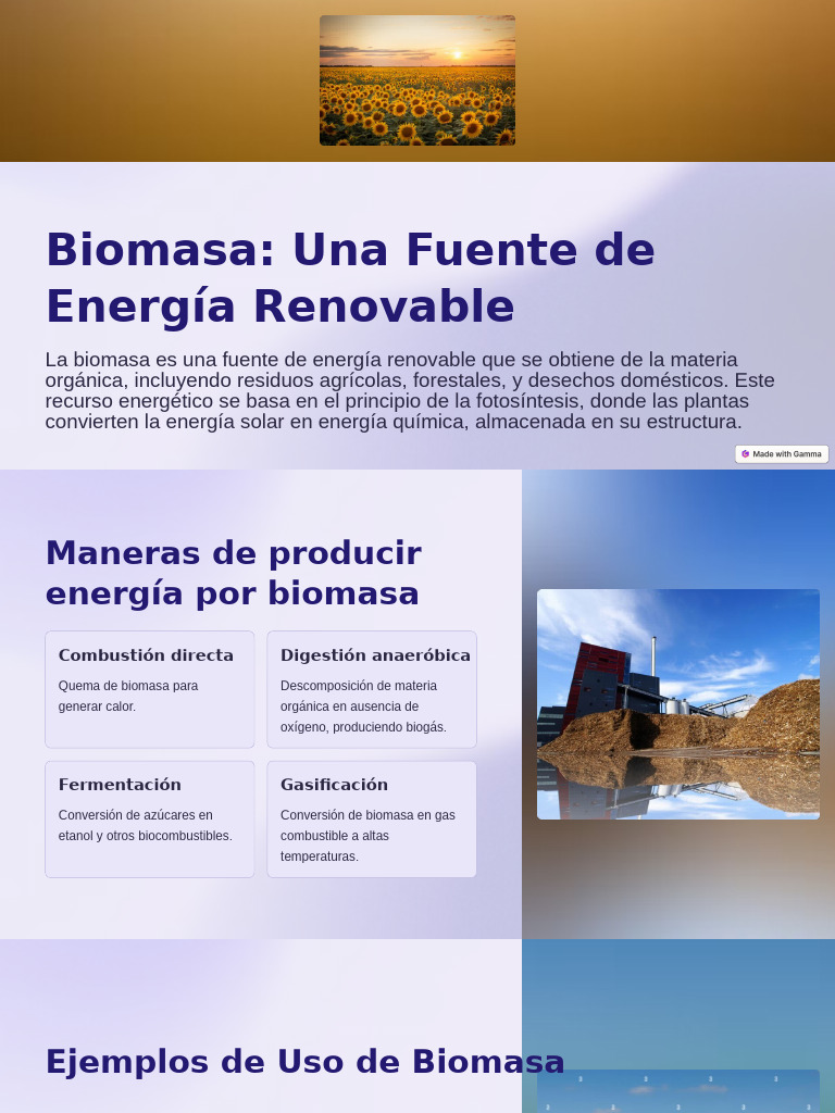 Biomasa Una Fuente de Energia Renovable | PDF | Biomasa | Energía renovable