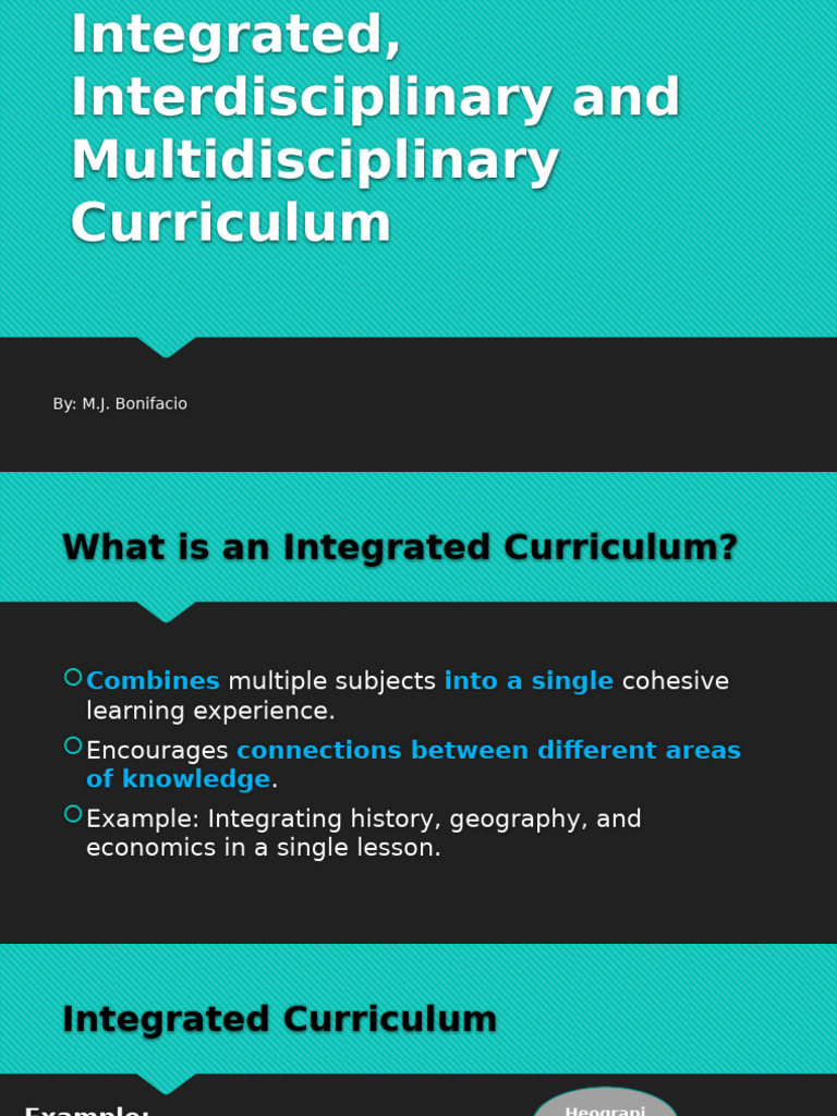 Integrated vs. Interdisciplinary Curriculum | PDF | Interdisciplinarity ...