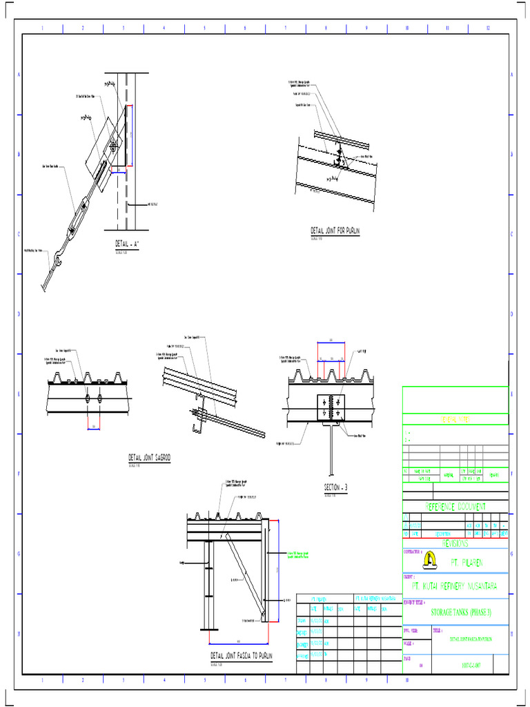 Tanki Ratings As-Built Drawing Details | PDF