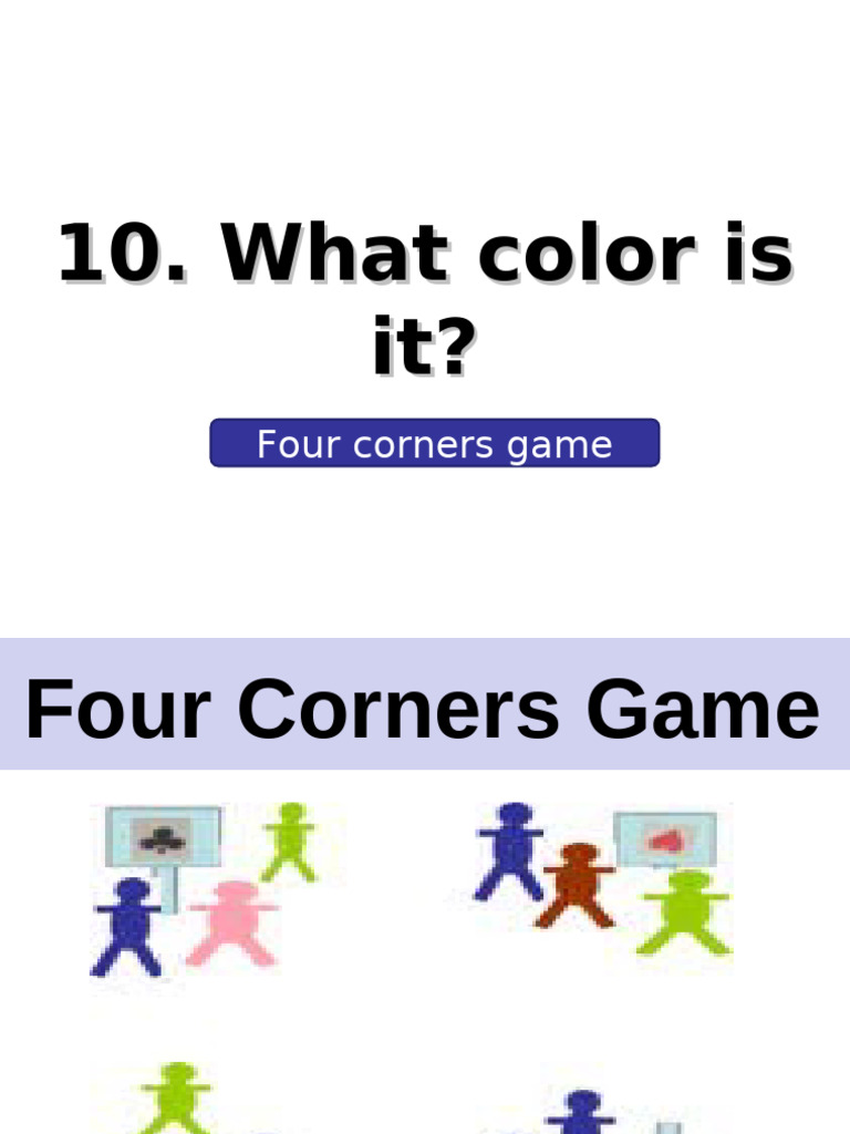 8.1 4 Corners Game | PDF
