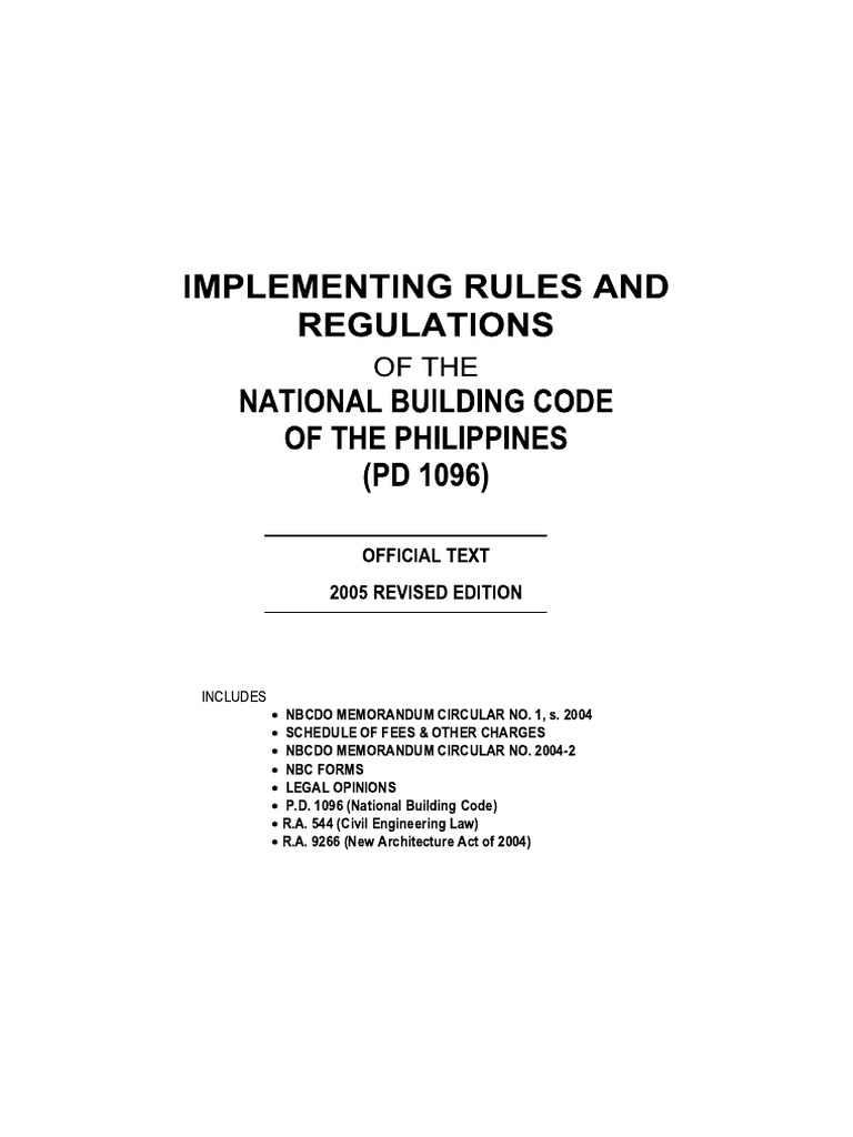 Irr - National Building Code Complete | PDF