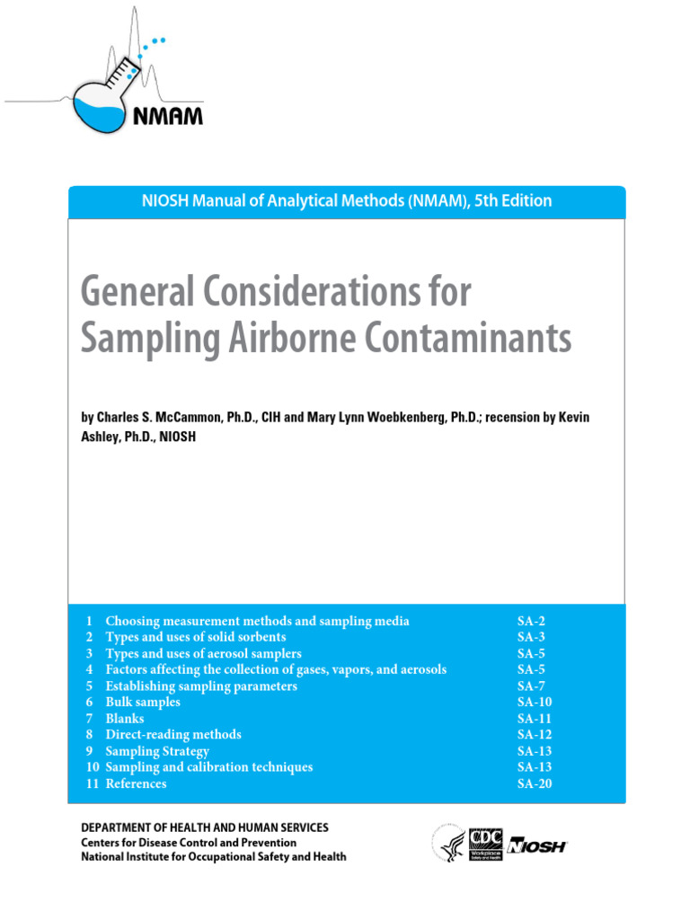 Airborne Contaminants Sampling Guide | PDF | Adsorption | Filtration