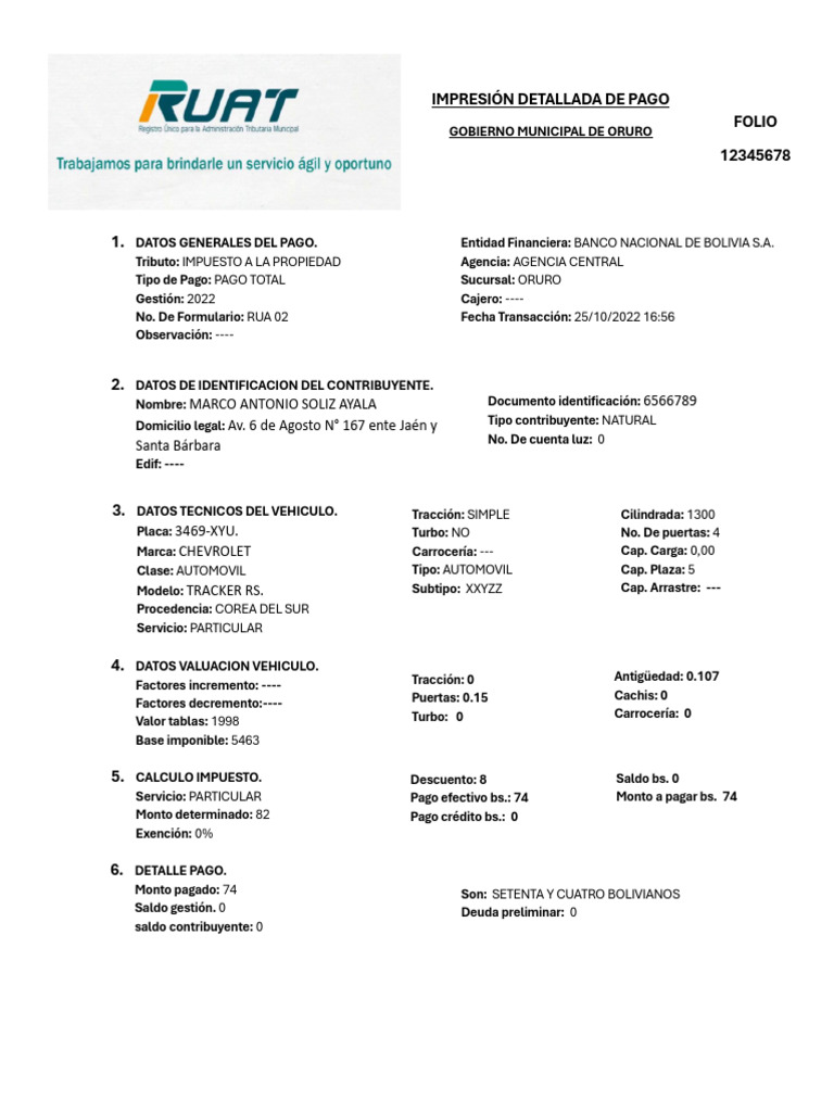 RUAT | PDF | Vehículo de motor | Coche