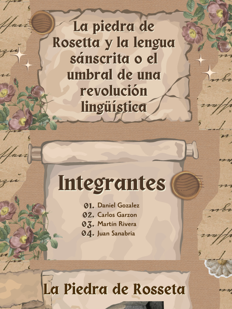 Piedra Rosseta y El Umbral de Una Revolución Lingüística | PDF ...