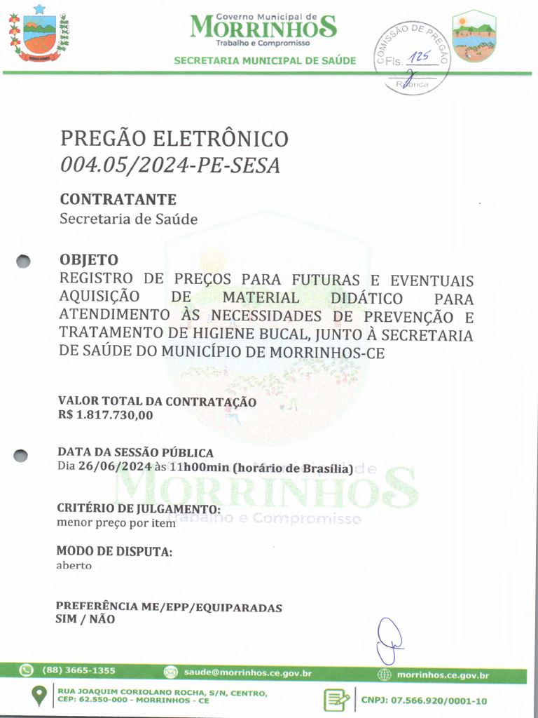 Pe 004.05.2024-Pe-Sesa - Edital | PDF
