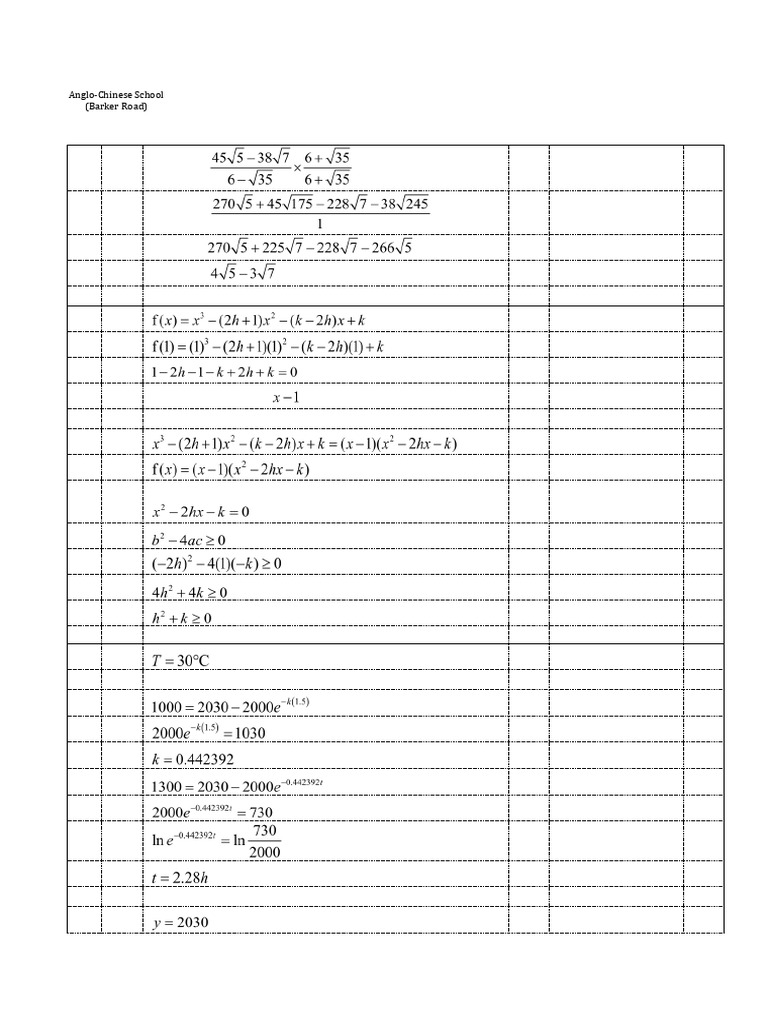 ACSBR 2023 4E5N Add Math Prelim P1 - MS - Updated | PDF | Algebra ...