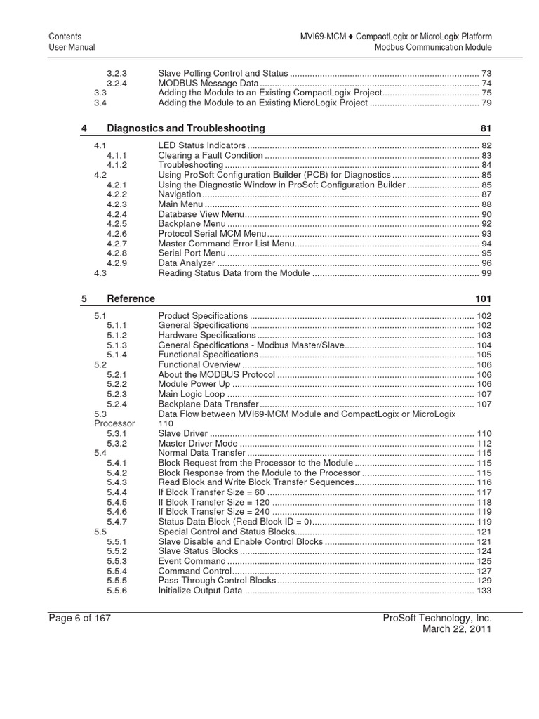 Mvi69 MCM User Manual6 | PDF | Computer Networking | System Software