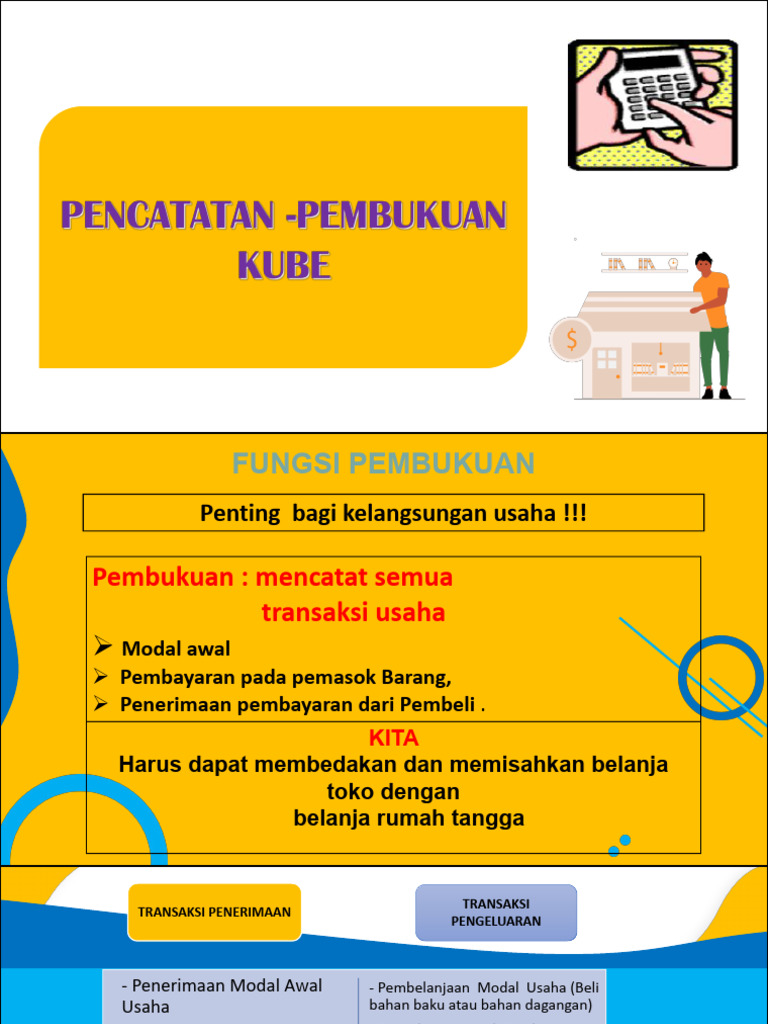 Materi Sosialisasi Kube - Pembukuan Kube | PDF