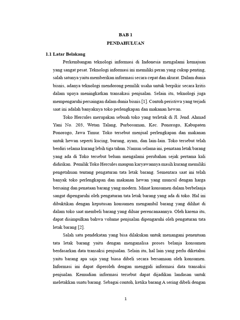 BAB 1 Sempro | PDF | Komputer | Teknologi & Rekayasa