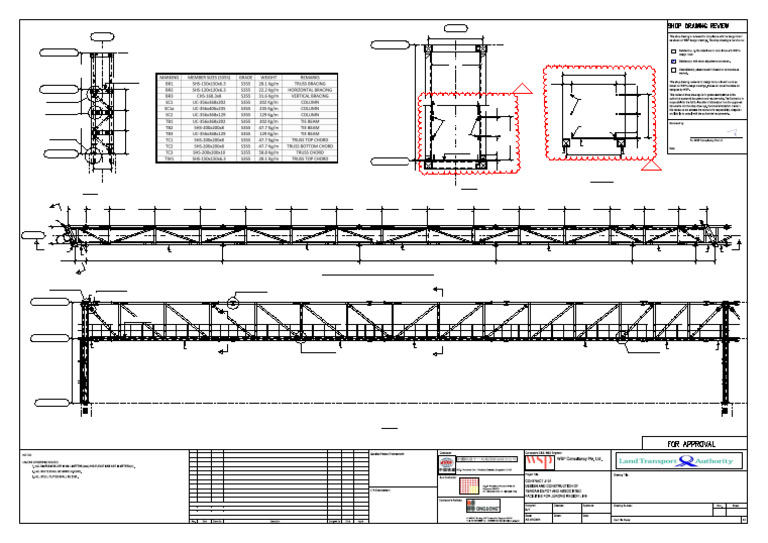 Latest Lighting Gantry Steel Structure Shopdrawing - 20231016-5 | PDF