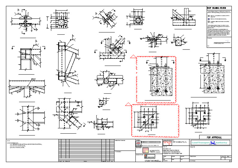 Latest Lighting Gantry Steel Structure Shopdrawing - 20231016-7 | PDF