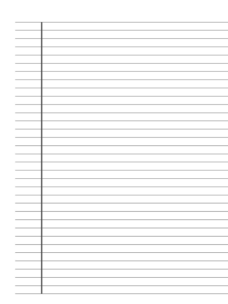 Printable Lined Paper College Ruled | PDF