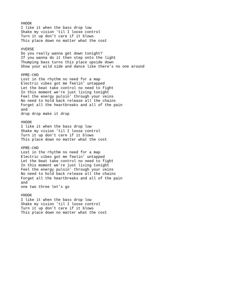 Elbio - Get Down (Lyrics) | PDF | Art | Religion & Spirituality