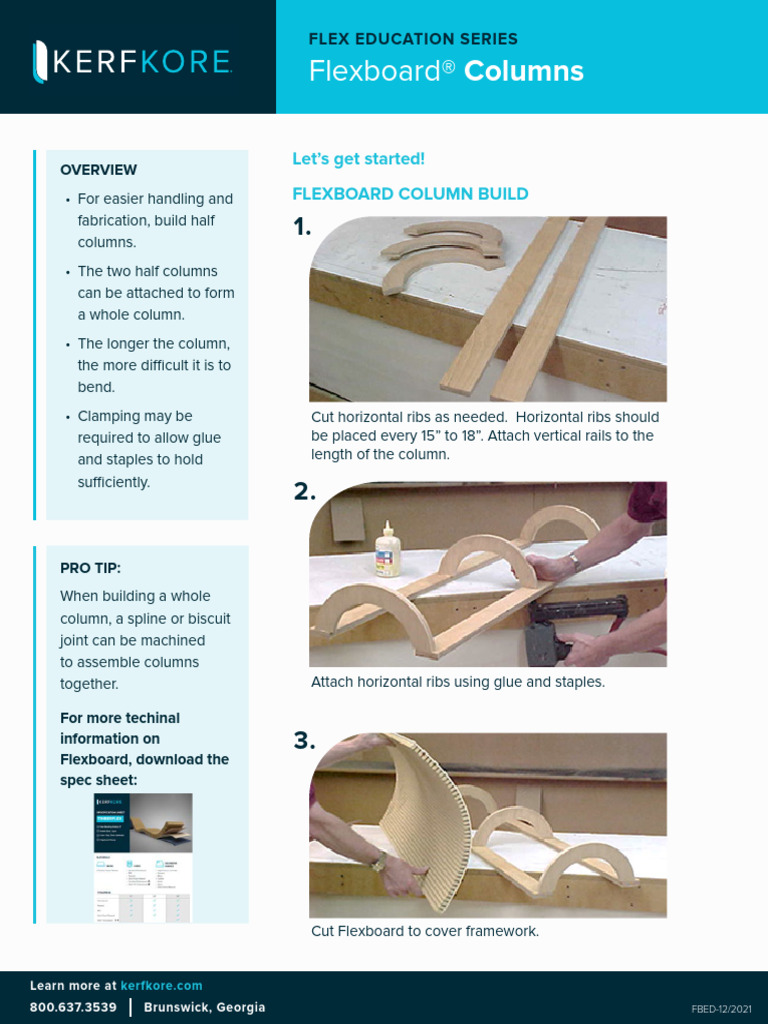Flexboard-Columns-Guide | PDF | Adhesive | Materials