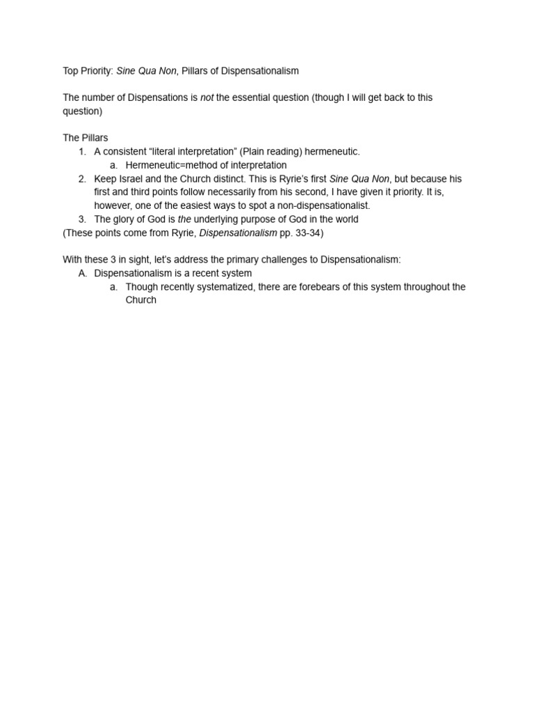 Dispensationalism Sunday School Prep | PDF | Science & Mathematics ...
