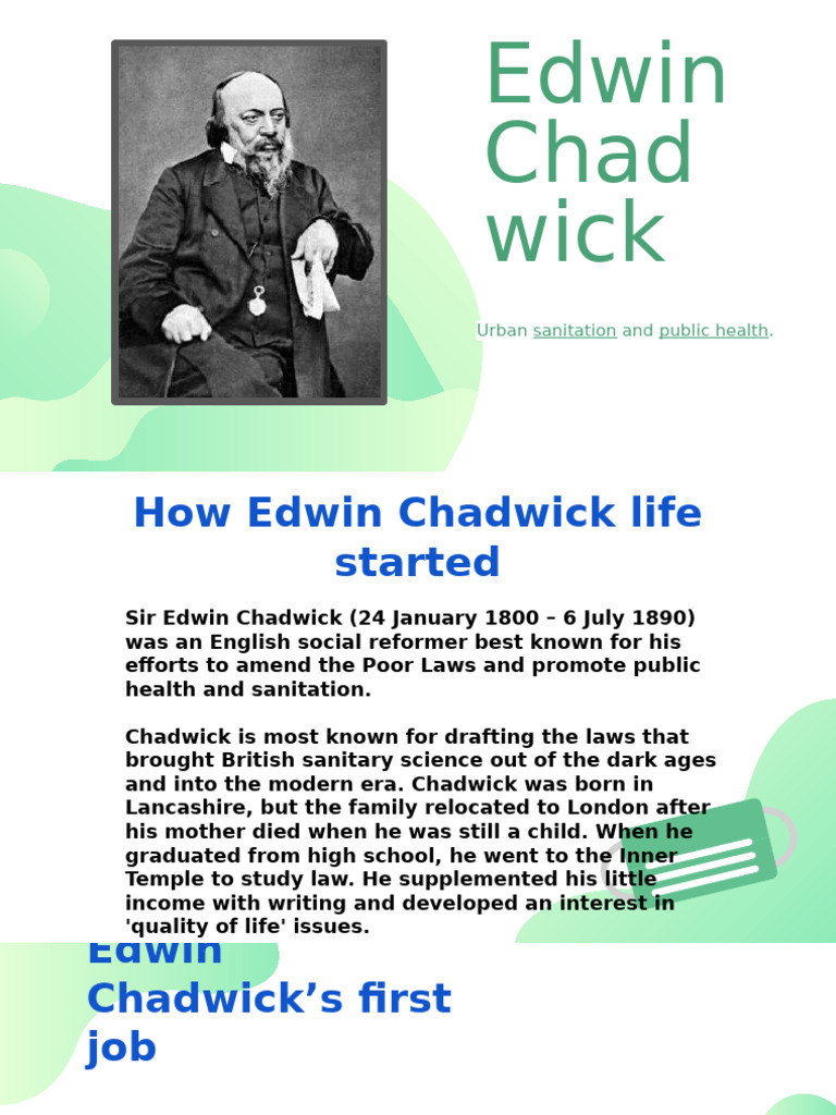 Edwin Chadwick | PDF | Public Health