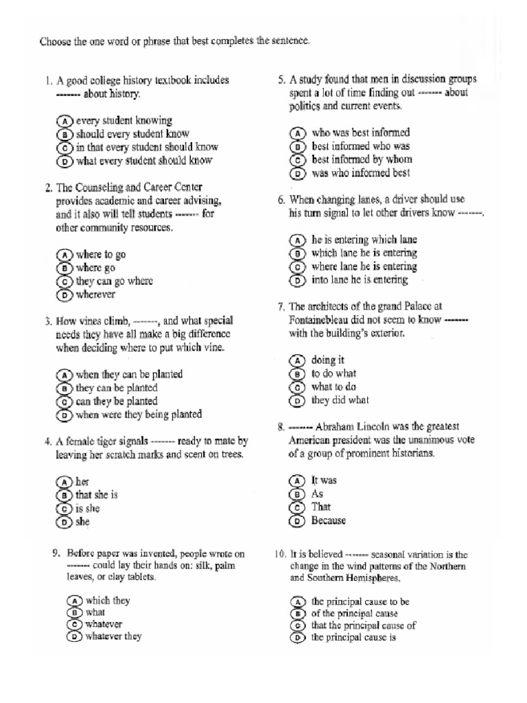 Noun Clause Exercise 3 | PDF