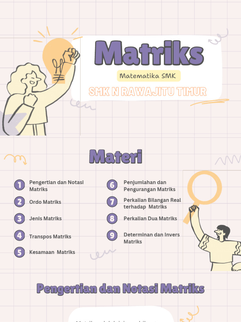Pengenalan dan Operasi Matriks | PDF
