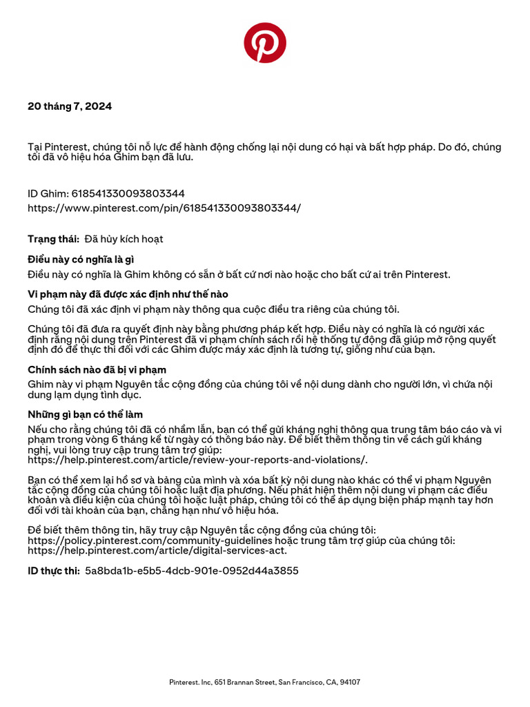 Statement of Reasons Report | PDF