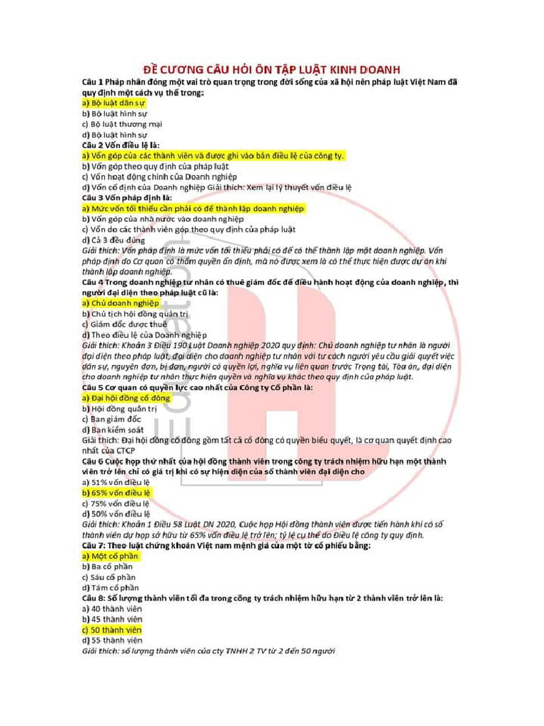 Ôn LKD | PDF