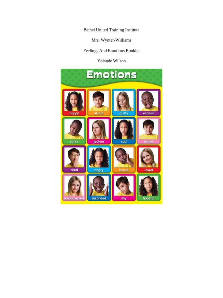 Feelings 0 Emotions Booklet | PDF | Emotions | Feeling
