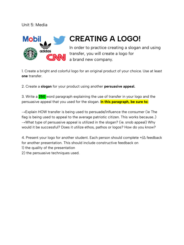 Creating A Logo | PDF | Art