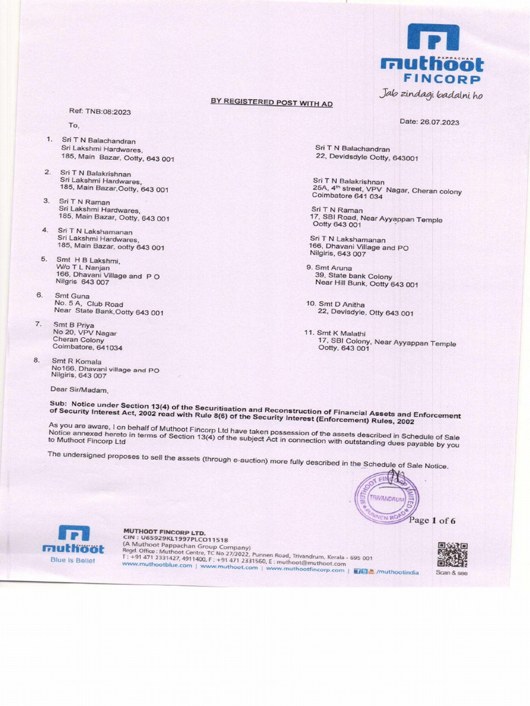 Auction Notice | PDF