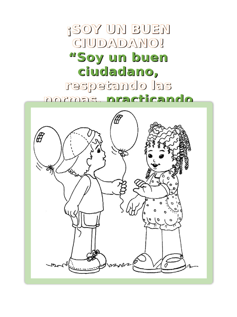 Actividades para ser un buen ciudadano | PDF