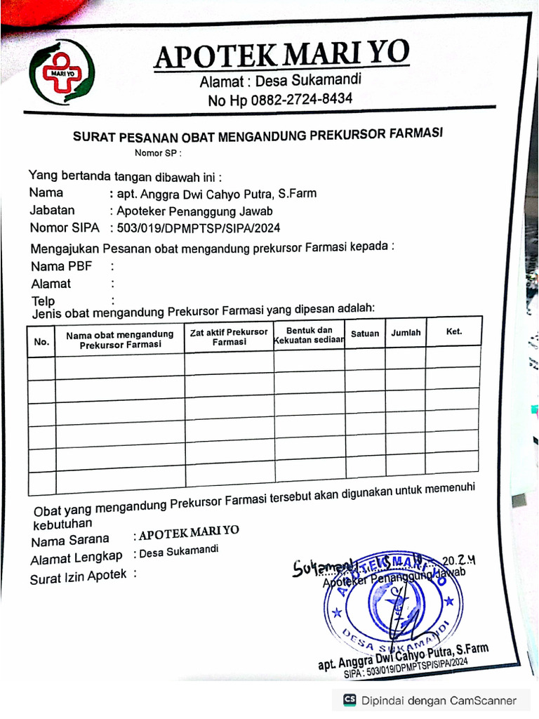SP Obat Prekursor | PDF