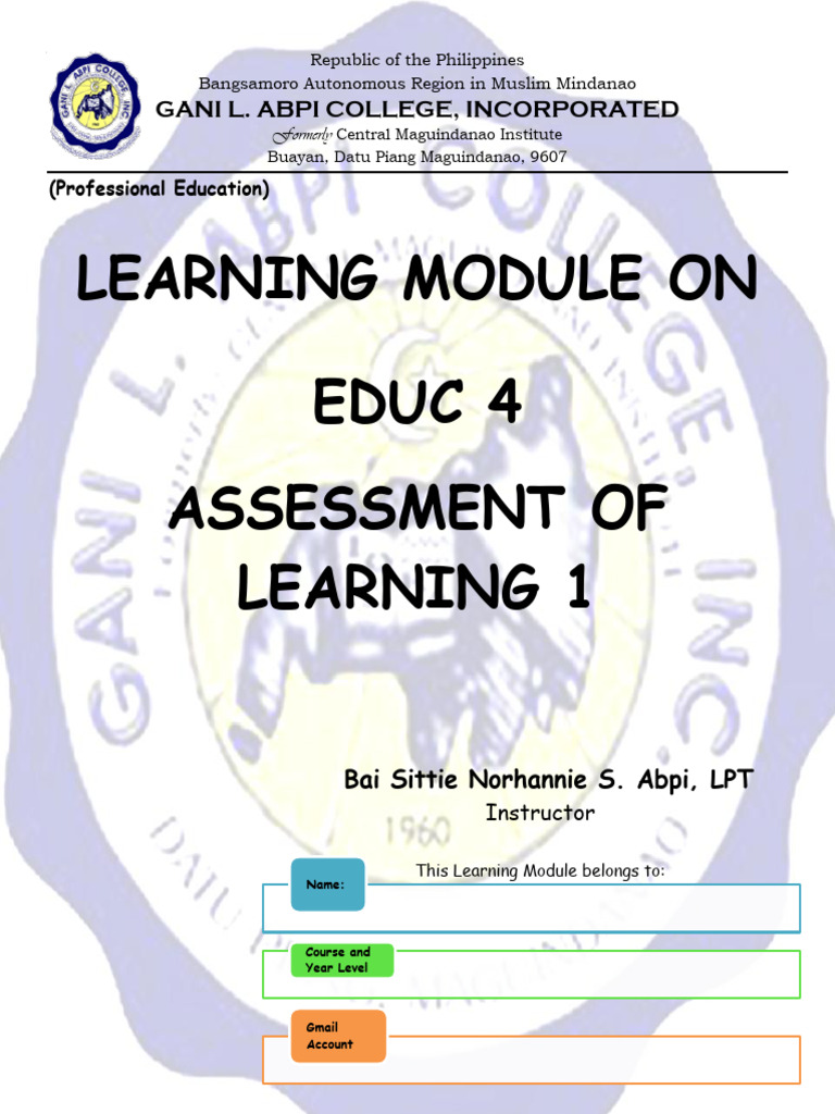 Educ 4 | PDF | Educational Assessment | Learning